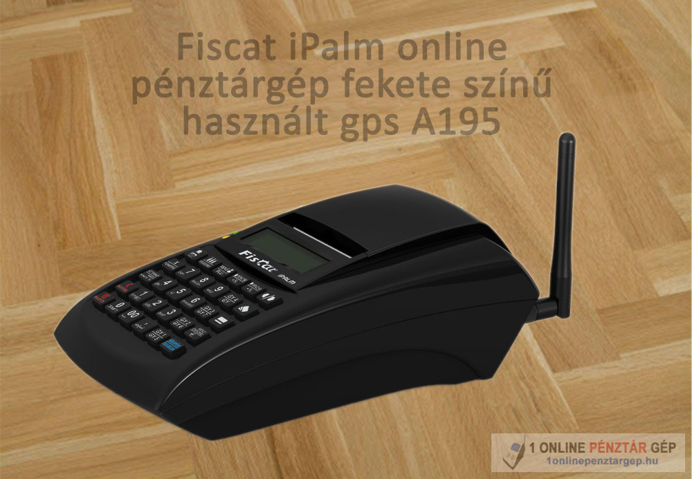 Fiscat iPalm online pénztárgép fekete színű használt gps A19